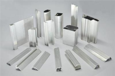 China Frosted Fabric Aluminum Window Profiles / Aluminum Glass Door Frame for sale