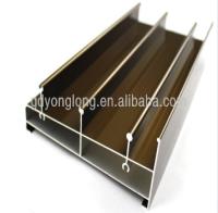China Champagne Bronze Electrophoresis Coated Aluminium Snap Frame Profile With Customized Design Drawing for sale