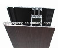 China Wood Grain Visible Aluminum Frame Glass Curtain Wall Glass Roof Framing Aluminum Profile for sale