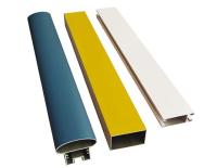 China Colorful Owder Coated Aluminium Extrusions Profile For Advanced Building Decoration for sale