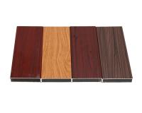 China Custom Wooden Finish Aluminum Profiles Extrusion Section For Decoration,Strong Impact Resistance for sale