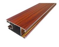 China Aluminium 6063 T6/T5 Wood Grain Finish Extruded Aluminum Profiles For Building Material for sale