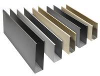 China U Shape Custom Predrilled Aluminum Extrusion Profiles For Window Door Glass for sale
