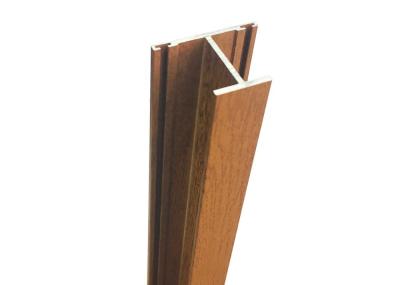 China Timber Extruded Tubular Aluminum Wood Grain Profile With ISO Certification for sale
