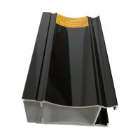China Machined Black Pearl Aluminum Glass Window Frame Profiles for sale
