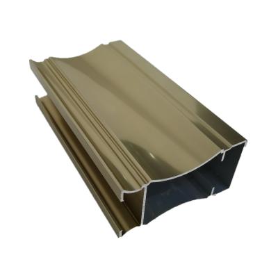 China 6063 OEM Customized 6m Machined Golden Polished Aluminium Profiles for Building Decoration for sale