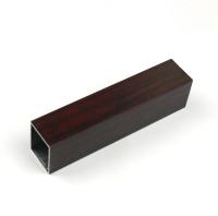 China Hollow Tube Building Decoration Wood Finish Aluminium Profiles for sale