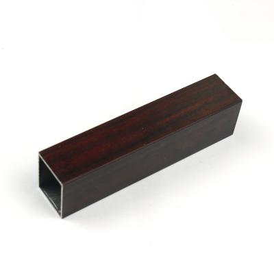 China Hollow Tube Building Decoration Wood Finish Aluminium Profiles for sale