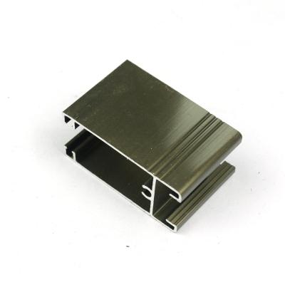 China T Shape Casement Champagne Anodized Aluminum Window Profiles for sale