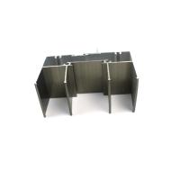 China High Glossy Bronze Anodized Glass Sliding 6063 T5 Aluminium Window Rack Profiles for sale