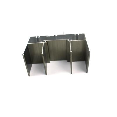China High Glossy Bronze Anodized Glass Sliding 6063 T5 Aluminium Window Rack Profiles for sale