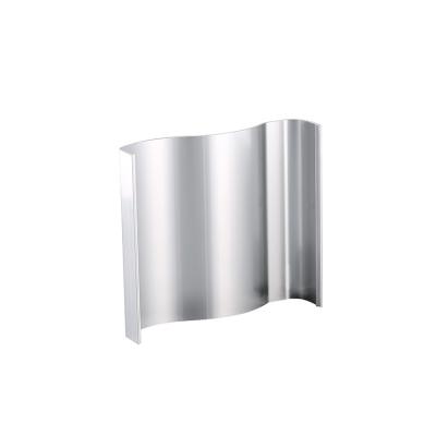 China Cnc Machined Silver Bright 6063 Polished Aluminium Profile for sale