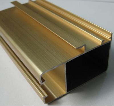 China Anodized Gold Aluminum Furniture Profile for sale