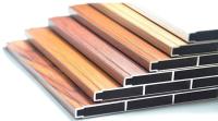 China Wood Grain Sliding Glass T6 Aluminum Window Profiles for sale