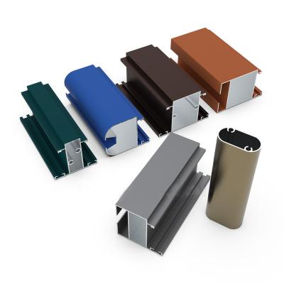China Blue Powder Coated Aluminium Profiles For Building Decoration for sale