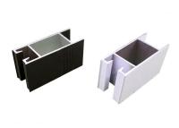 China White Black Powder Coating Aluminum Thermal Break Window Profiles for sale