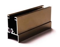 China Champagne 2.0mm T8 6063 Aluminum Window Profiles for sale
