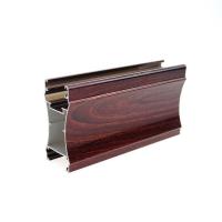China Heat Transfer 6063 Wood Finish Aluminium Profiles For Window Frame for sale