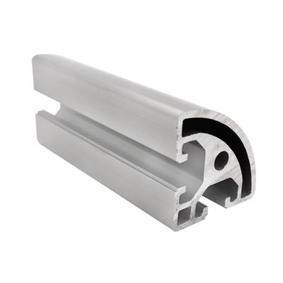 China 30x30mm Half Round C Aluminium Industrial Profile M8 Section for sale