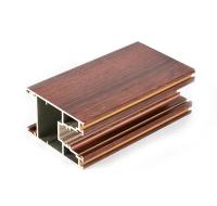 China 6063 T3 2.0mm Wood Finish Aluminium Profiles For Door for sale