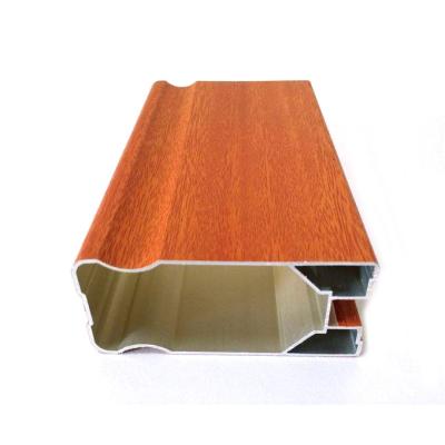 China Customized Shape 6m Wood Grain Aluminium Profiles for sale