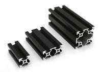 China 6061 High Precise Black Machined Aluminium Extrusted Profiles 2020 2040 2060 4040 V Slot for sale