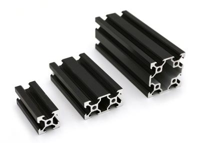 China 6061 High Precise Black Machined Aluminium Extrusted Profiles 2020 2040 2060 4040 V Slot for sale