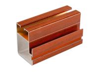 China Waterproof Wood Finish Aluminium Profiles For Glass Window And Door for sale