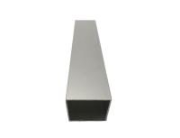 China Rectangular Silver Aluminum Alloy Profile Aluminum Tube 6063 T5 for sale