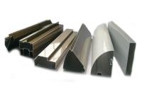 China 6063-T5 Electrophoresis Champagne Series Anodized Aluminium Extrusion Profile For Glass Widely Use for sale