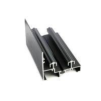 China OEM 0.8mm Black Anodized Aluminum Door Profiles for sale