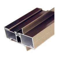 China Porcelain Anodized 2.0mm Aluminum Window Profiles Champagne for sale