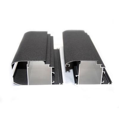 China Shiny Metal Grey 6m T6 Powder Coated Aluminum Profiles for sale