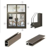 China 6063 Bronze Anodized Sliding Windows Aluminum Profiles Frame for sale