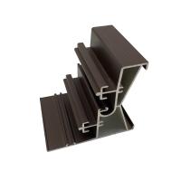 China 6063 T5 Brown Powder Coated Aluminium Extrusions for sale