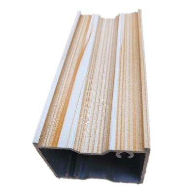 China 6063 T5 Shavings 3D Wood Finish Aluminium Profiles for sale
