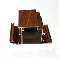 China Aluminum Windows Profiles Wood Grain Surface 1.0-1.5mm Thickness 6063 T5 for sale