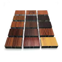 China 6063 T5 Alloy Heat Transfer Wood Grain Aluminum Extrusion Profiles For Construction for sale