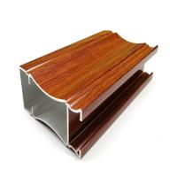 China GB523 6000 Wood Grain Aluminum Window Profiles for sale