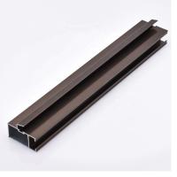 China Interior Anodized Champagne Aluminum Profile For Glass Frame for sale
