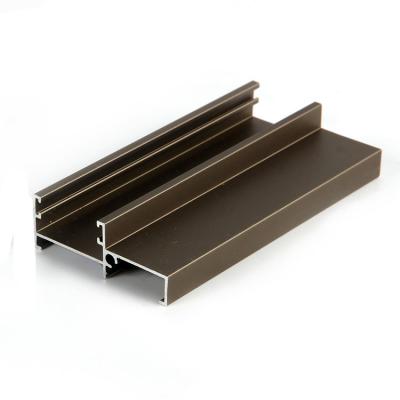 China 6063 T5 Champagne Anodized Aluminum Window Profiles ISO9001 Approval for sale