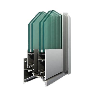 China OEM Aluminum Window Profiles Mullion Equal / Unequal Bead Aluminium Extrusion Profiles for sale