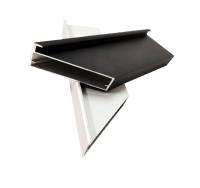 China Thickness 0.8-1.5mm Aluminium Door Profiles For Furniture Golden / Black Cabinet Door Frame for sale