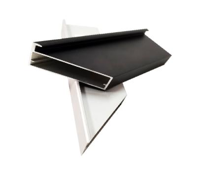 China Thickness 0.8-1.5mm Aluminium Door Profiles For Furniture Golden / Black Cabinet Door Frame for sale