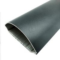 China Building Materials Deep Color Aluminium Frame Profile Anodized Decoration for sale