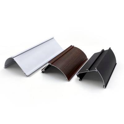 China T6 Architectural Aluminium Profiles Venetian Blind Components Curtain Rail Material for sale