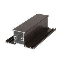 China Brown Powder Coating Aluminium Profiles 1.5mm Thickness For Building Material for sale