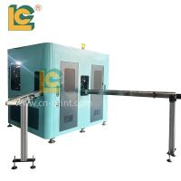 China 2 color Square Round Oval Shapes bottle automatic CNC screen printing machine for sale