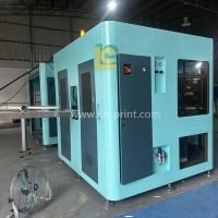 China 2 color Square Round Oval Shapes bottle automatic CNC screen printing machine for sale