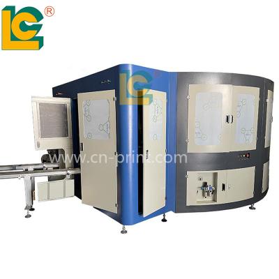 China 6color Automatic Spain Glass Bottle Screen Printer Servo-controlled Screen Print for sale